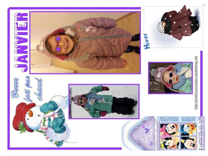 PAGE DE GARDE JANVIER AVEC LES TROMBINES DE MES SCHTROUMPHS